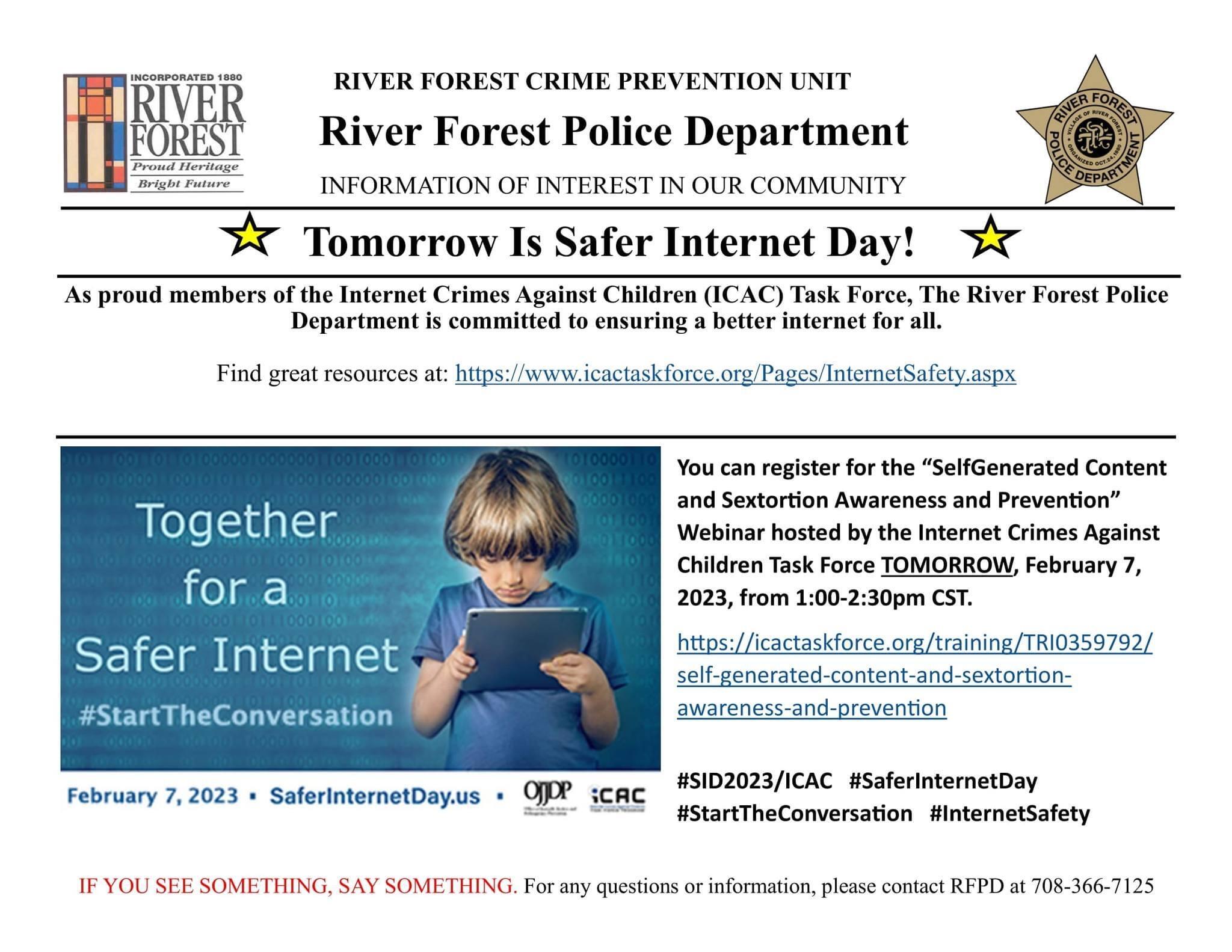 Safer Internet Day is tomorrow, and as proud members of the Internet ...