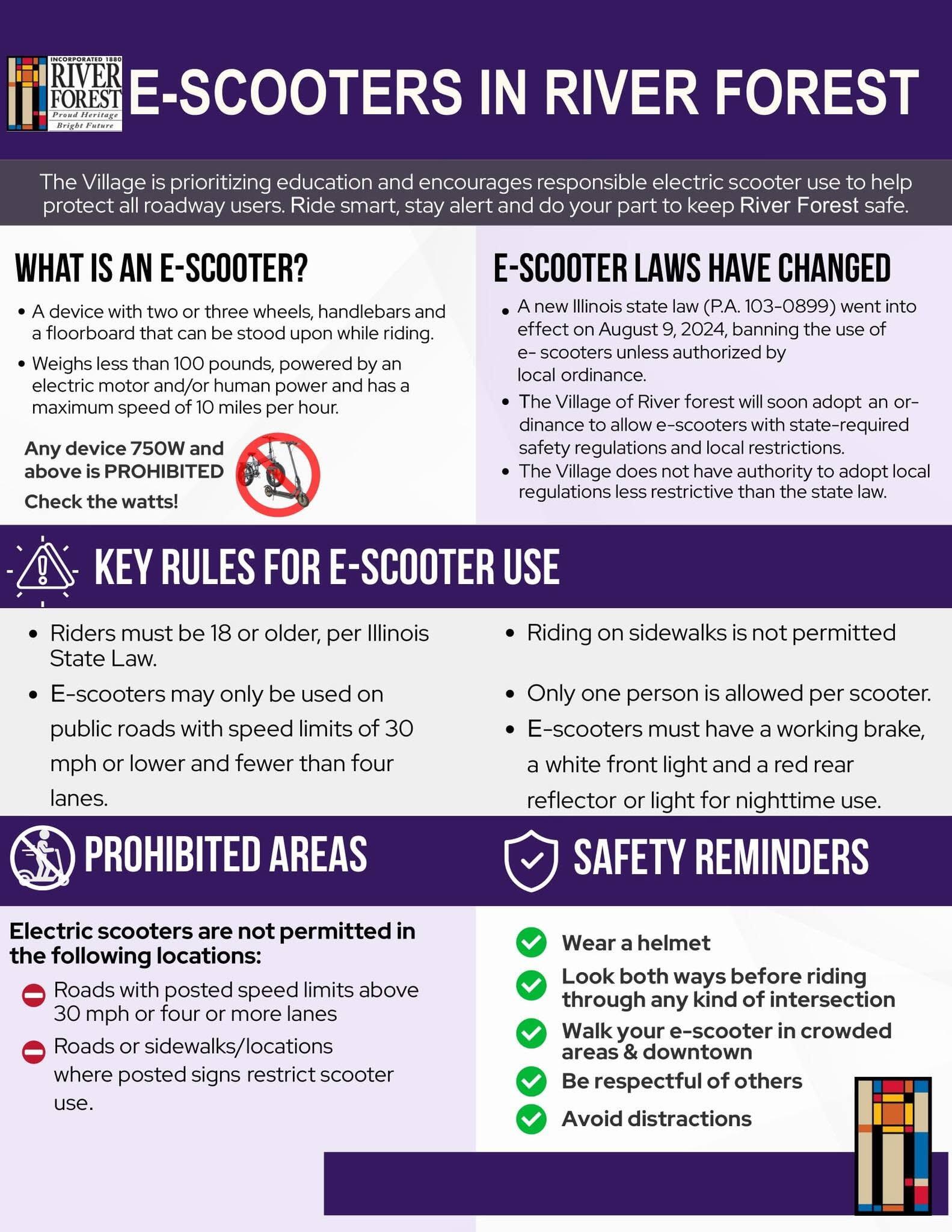 The Police Department encourages all riders to use E-scooters ...