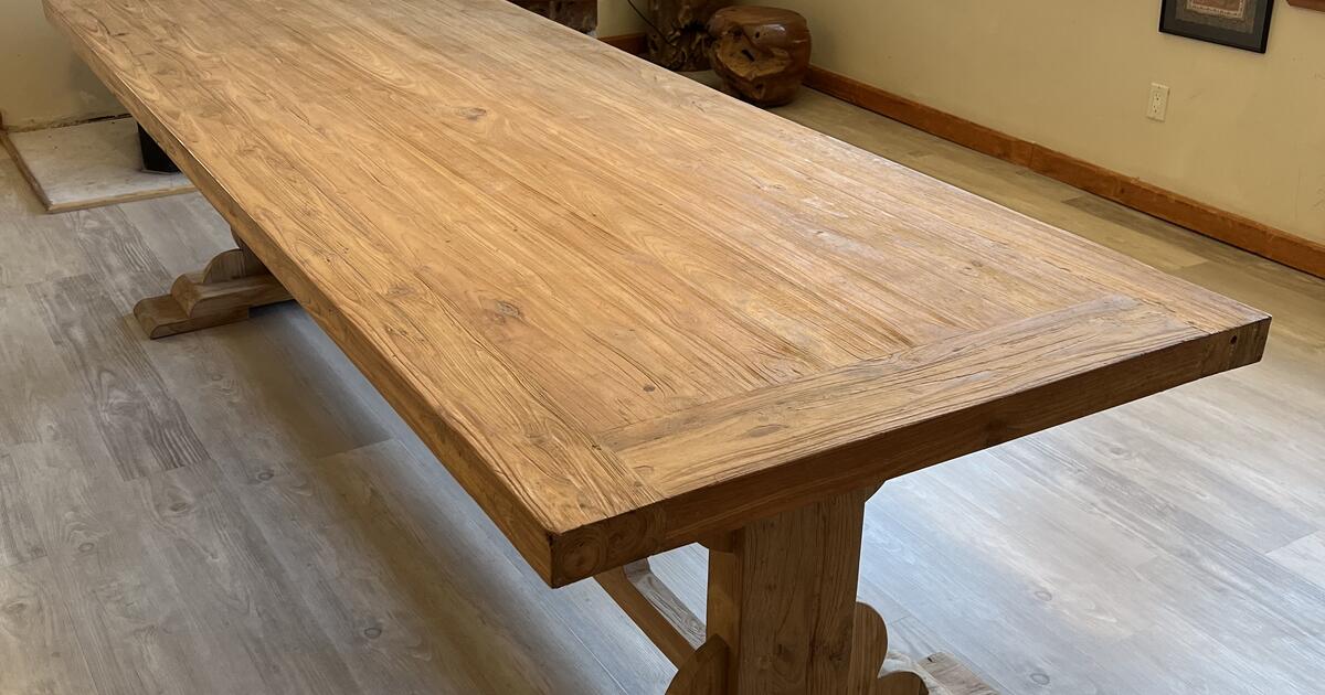 Massive old-growth teak dining table (new) for $2500 in Santa Cruz, CA ...