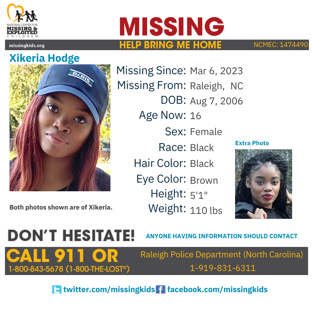 Today is National Missing Children's Day. (Raleigh Police Department ...