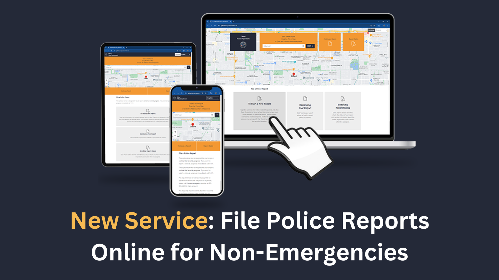 🚔 Introducing Gilbert PD’s Online Police Reporting Service! (Gilbert ...