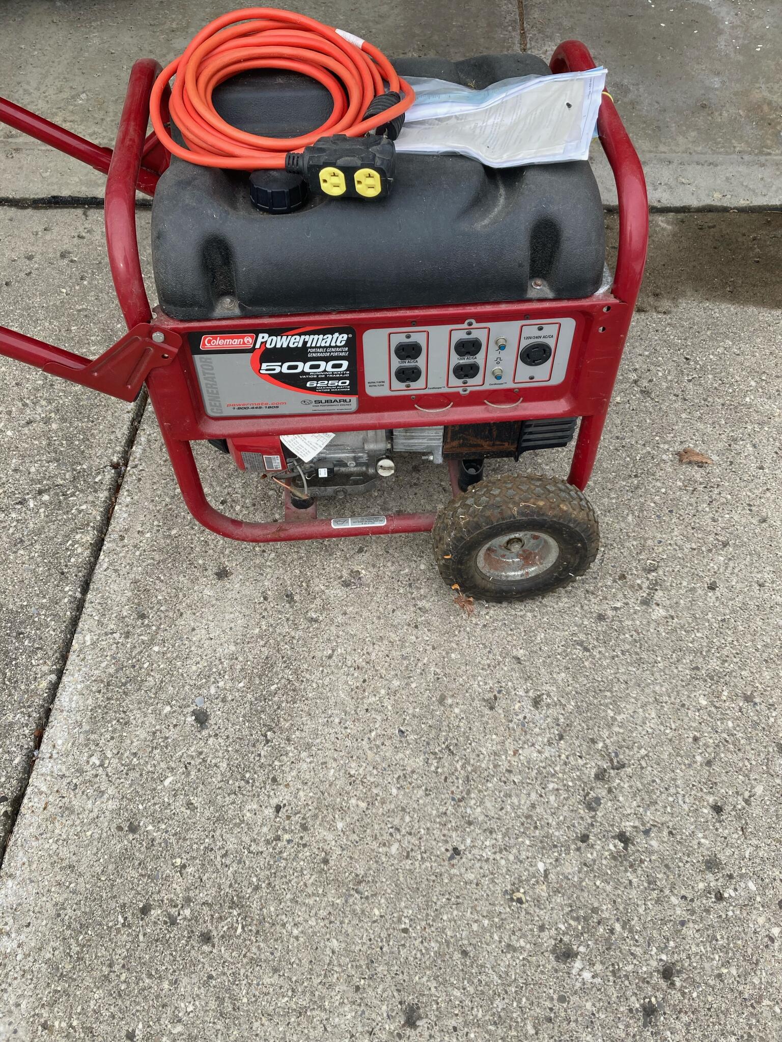 Coleman Powermate 5000 Generator for $450 in Orchard Park, NY | For ...