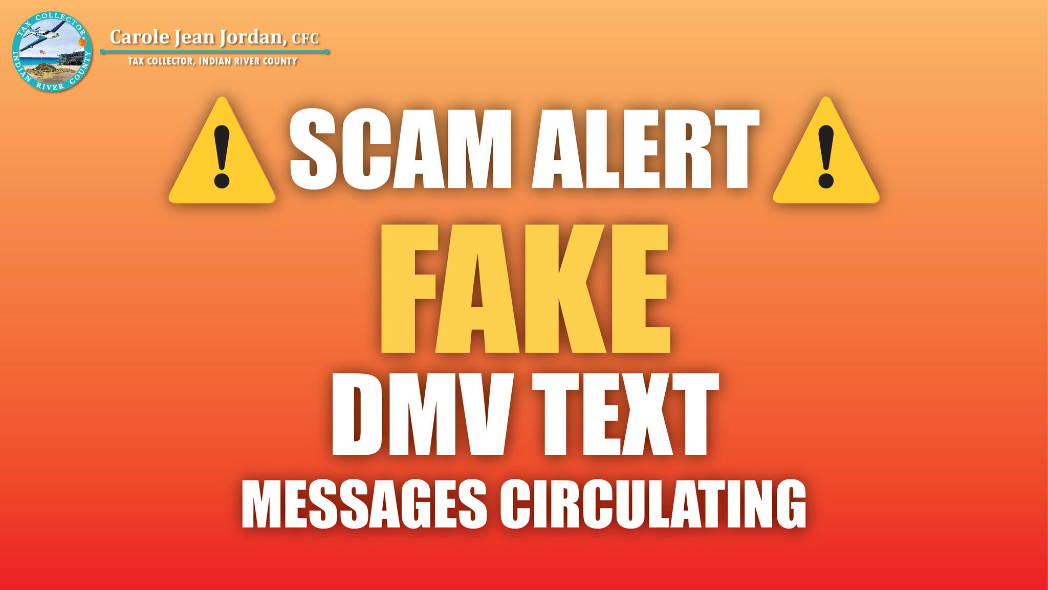 🚨 SCAM ALERT: Fake DMV Text Messages Circulating 🚨 (Tax Collector's ...