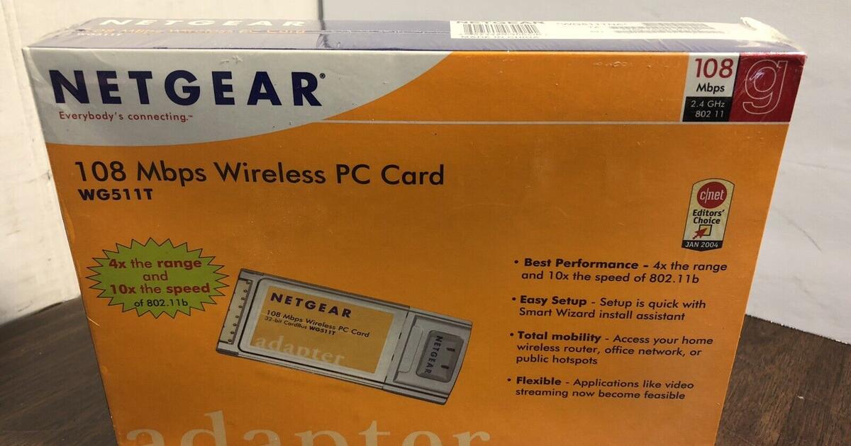 Netgear 108Mbps Wireless PC Card WG511T for $15 in Hermosa Beach, CA | Finds — Nextdoor