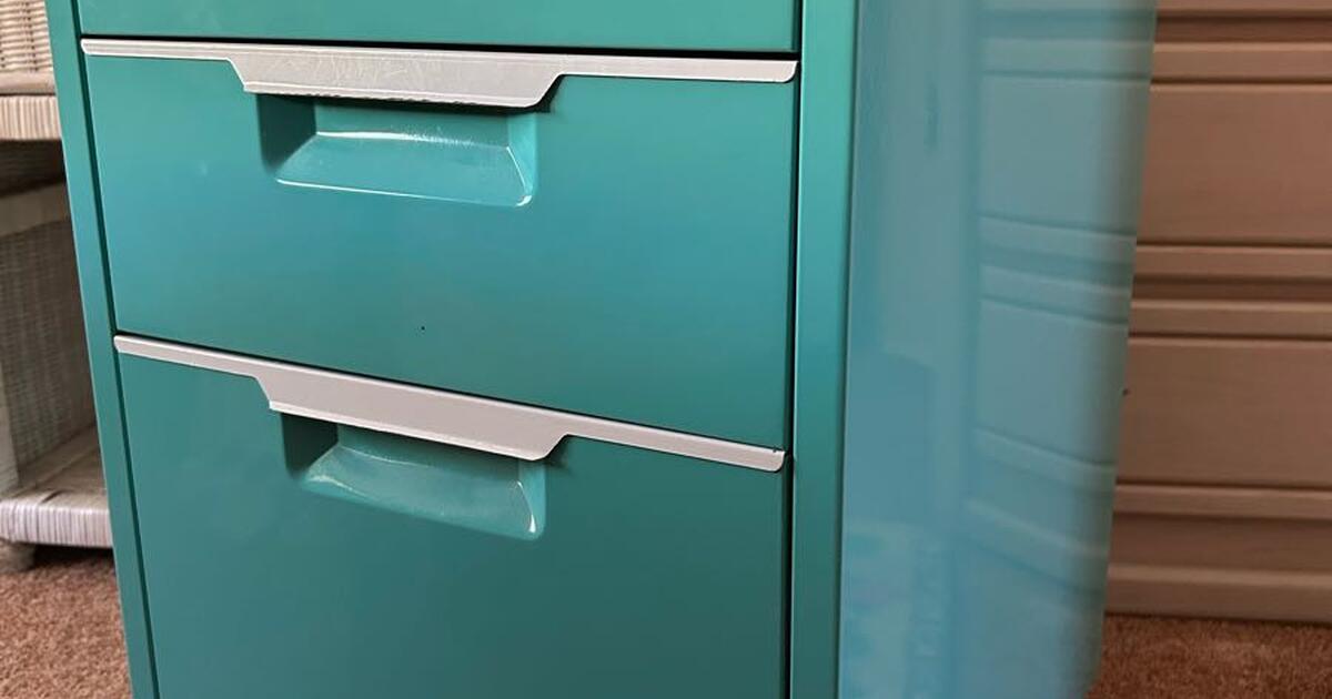 Teal Metal Filing Cabinet for $35 in Green Valley, AZ | For Sale & Free ...