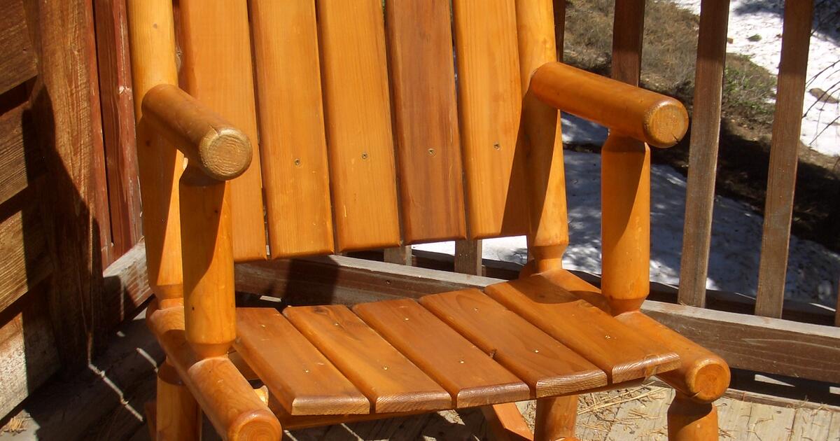 Rustic Lodge Style Pine Rocking Chair. Handmade. Heirloom Quality. for ...