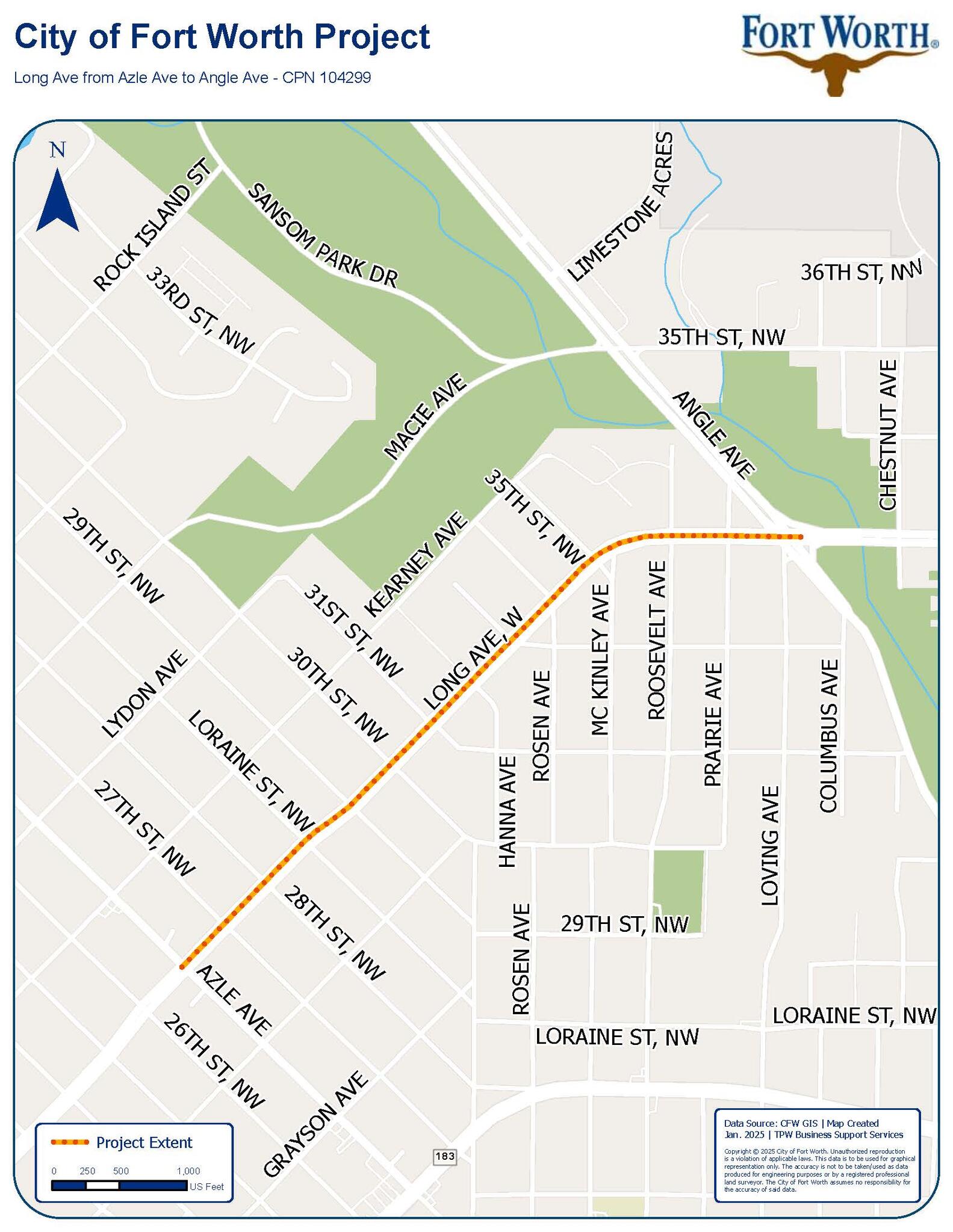 CFW: Capital Improvement Project Long Ave Pedestrian Safety ...