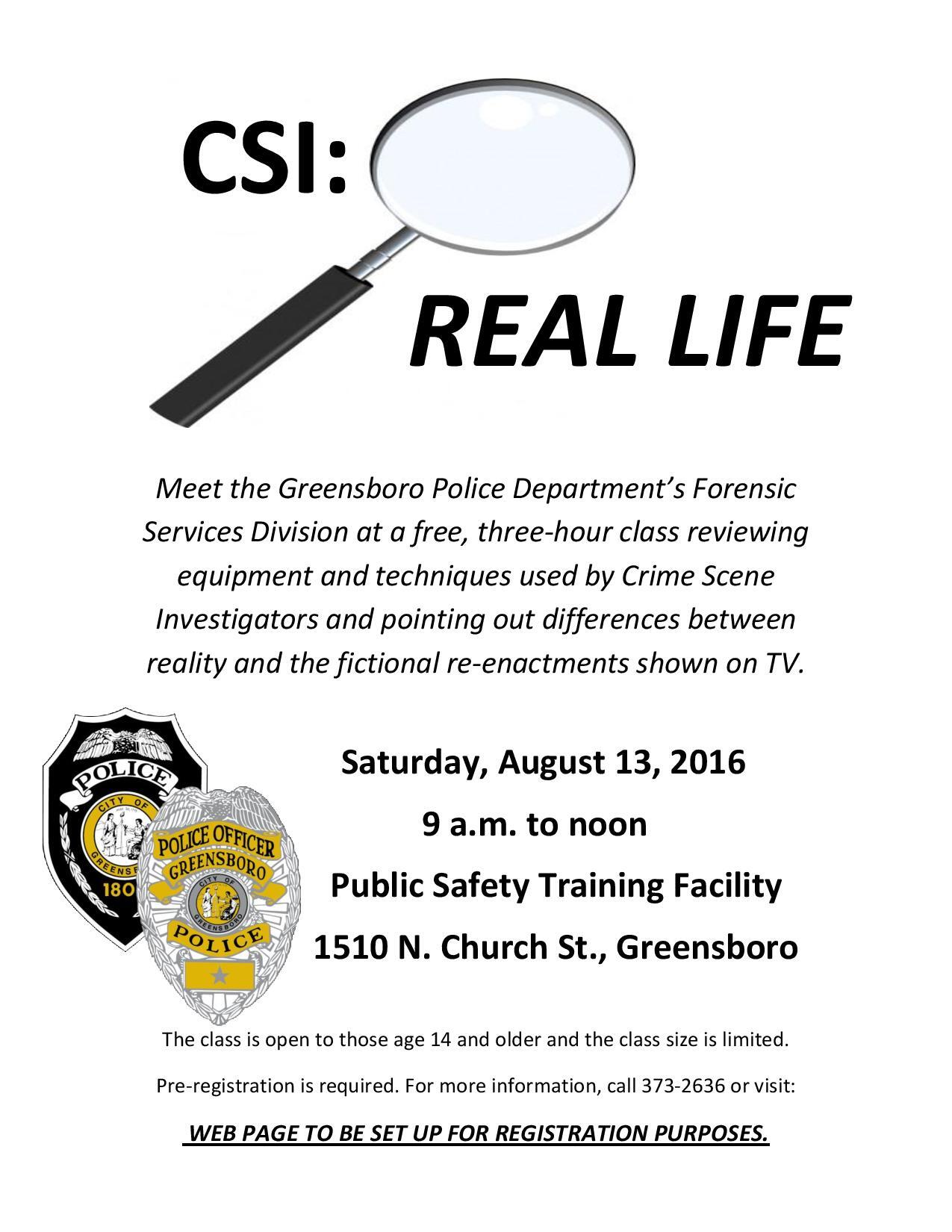 “CSI: Real Life” Class Shows what Really Happens at Crime Scenes ...