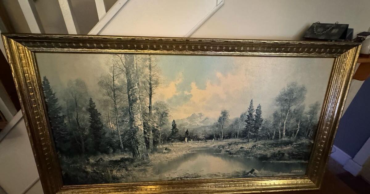 Richard Lorenz Oil Painting “Lakeside Sentinel” for $200 in Easton, PA ...