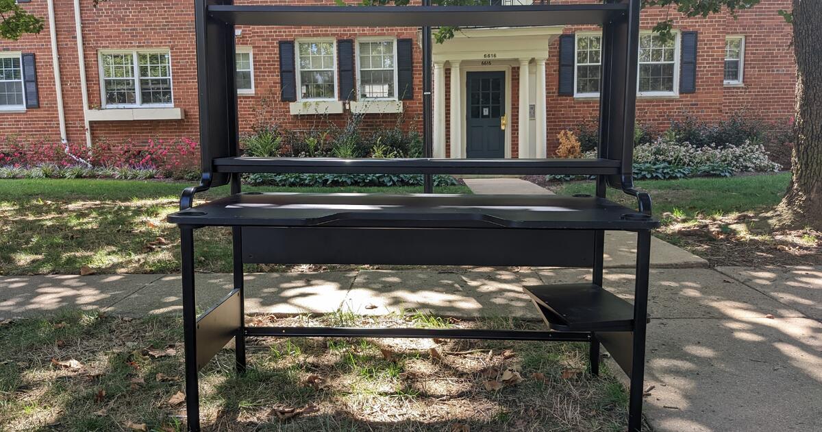 FREE Large Black Computer desk for Free in Annapolis, MD | For Sale ...
