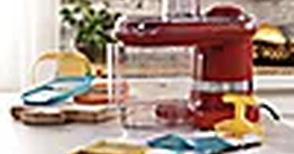 CooksEssentials Electric Mandolin Slicer & Dicer w/ 7 Blades for $45 in ...