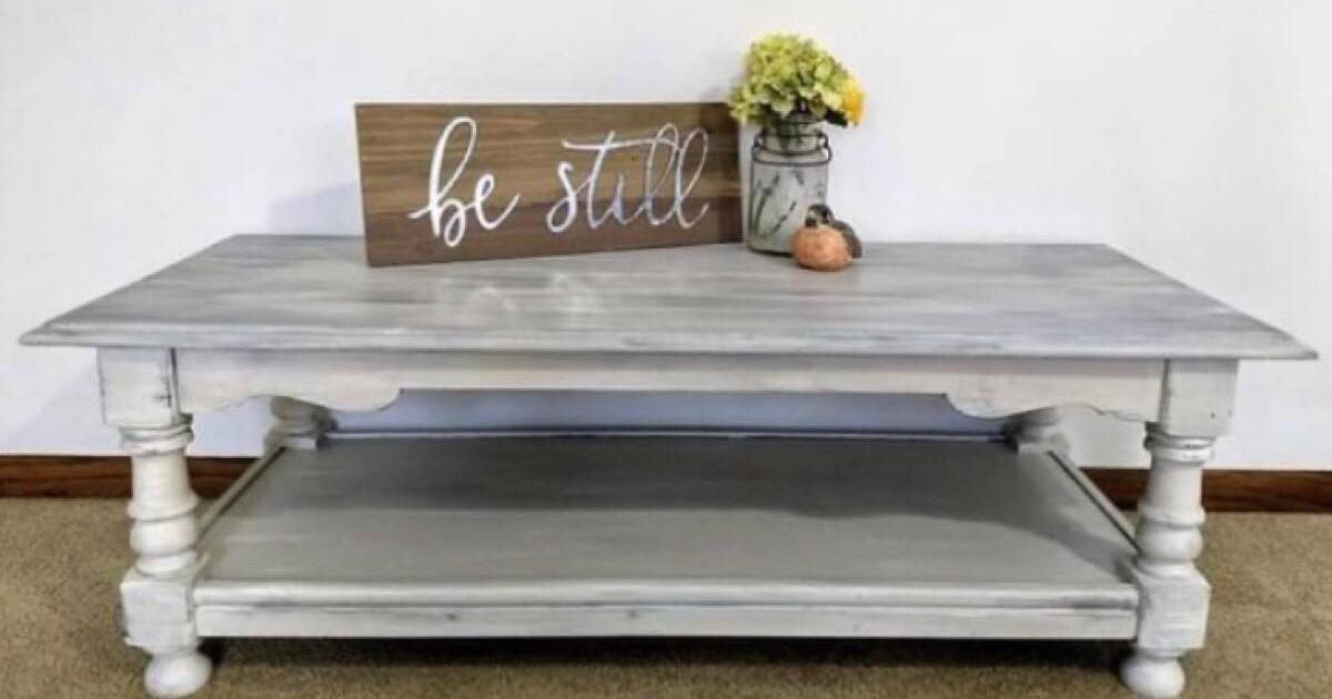 Beautiful Solid Wood Farmhouse Country Cottage Style Coffee Table ...