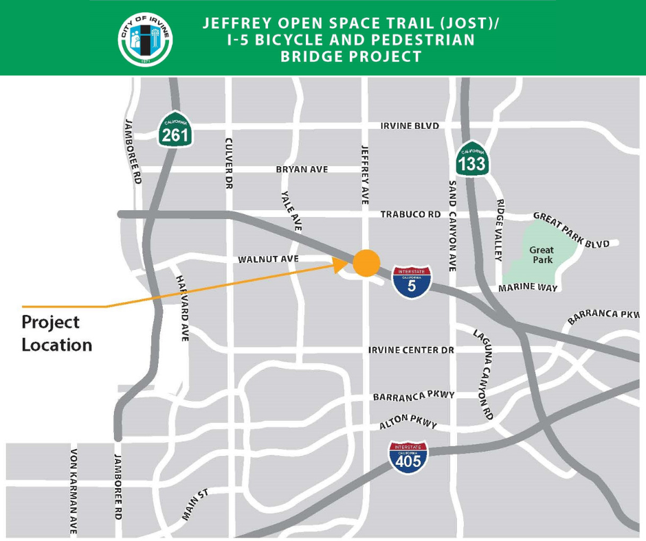 Work continues on the Jeffrey Open Space Trail (JOST) I-5 Bicycle and ...
