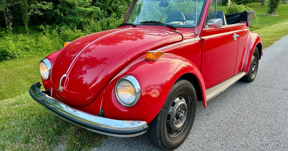 Red Convertible Volkswagen Beetle for $8500 in Indianapolis, IN | For ...