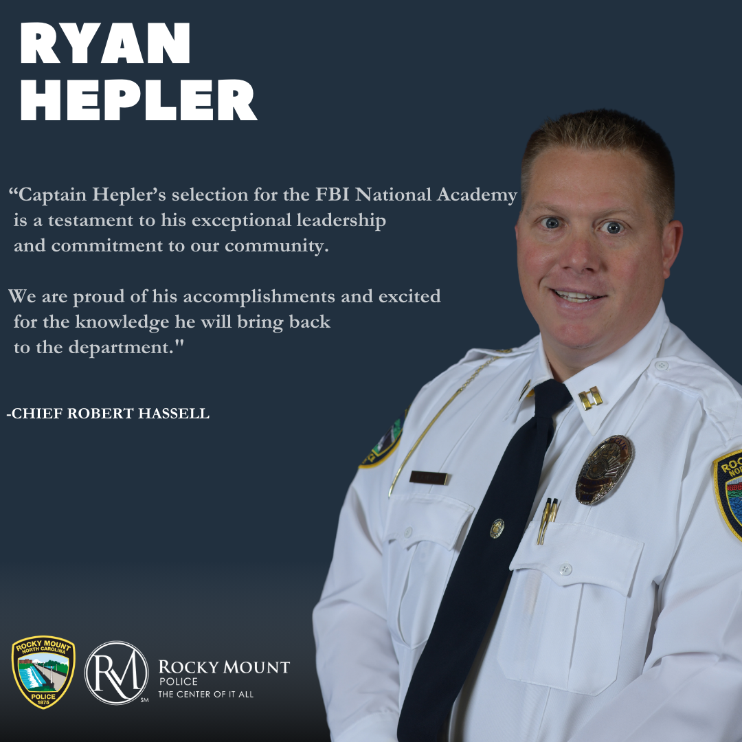 Please help us congratulate Captain Ryan Hepler, who has been selected ...