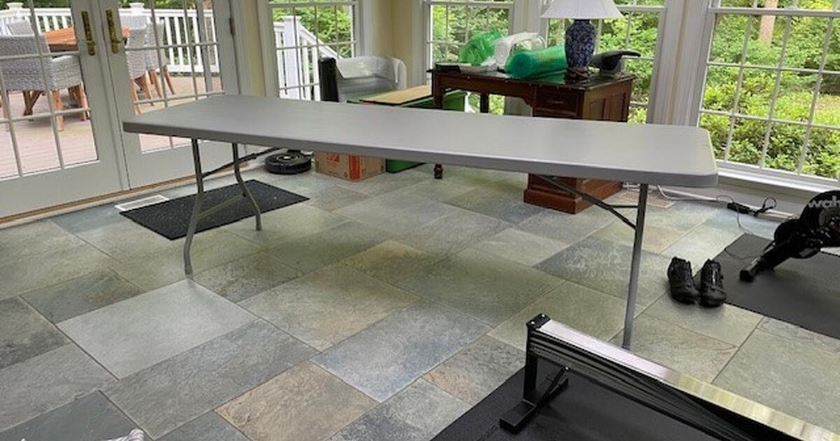 Table (8 ft & collapsable) for Free in Cockeysville, MD | For Sale & Free — Nextdoor