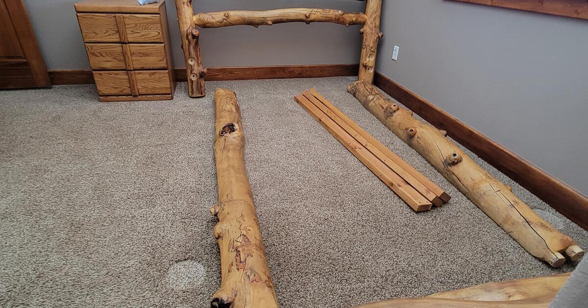 Queen Log bed for $350 in Littleton, CO | For Sale & Free — Nextdoor