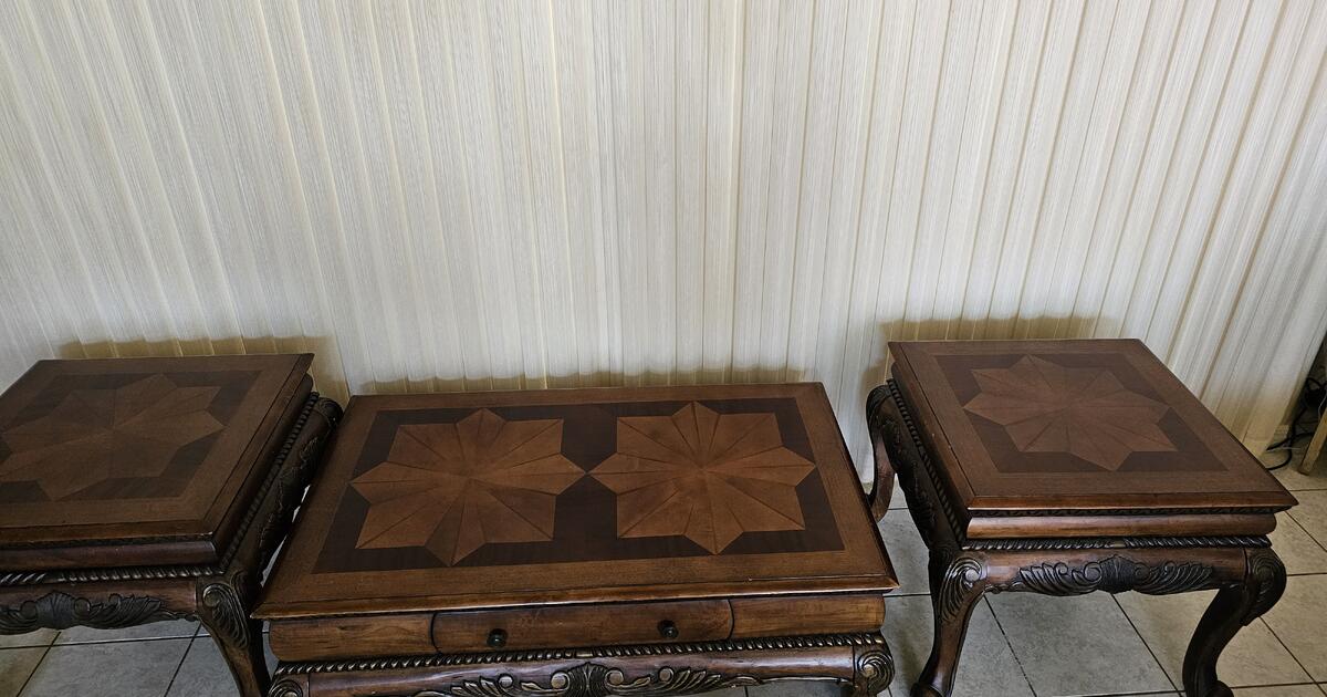 Ashley Furniture Solid Wood Coffee Table and End Tables for $300 in ...