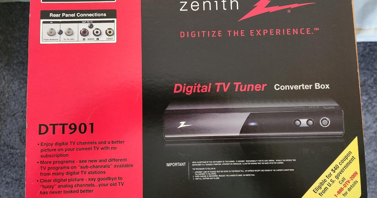 NIP - Zenith DTT901 Digital TV Tuner Converter for $45 in Troy, MI ...