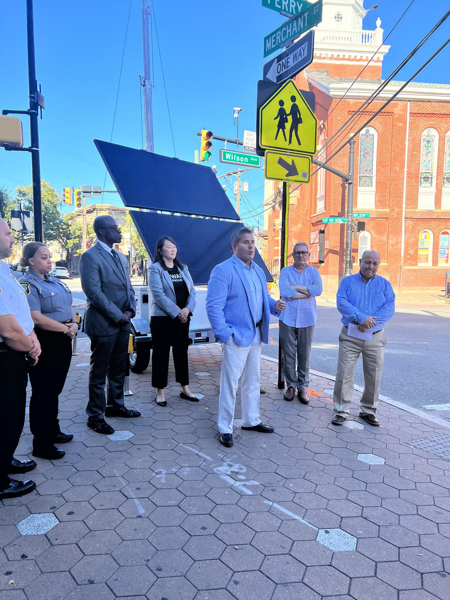Newark Public Safety Director Fritz Fragé, alongside Deputy Mayor and ...