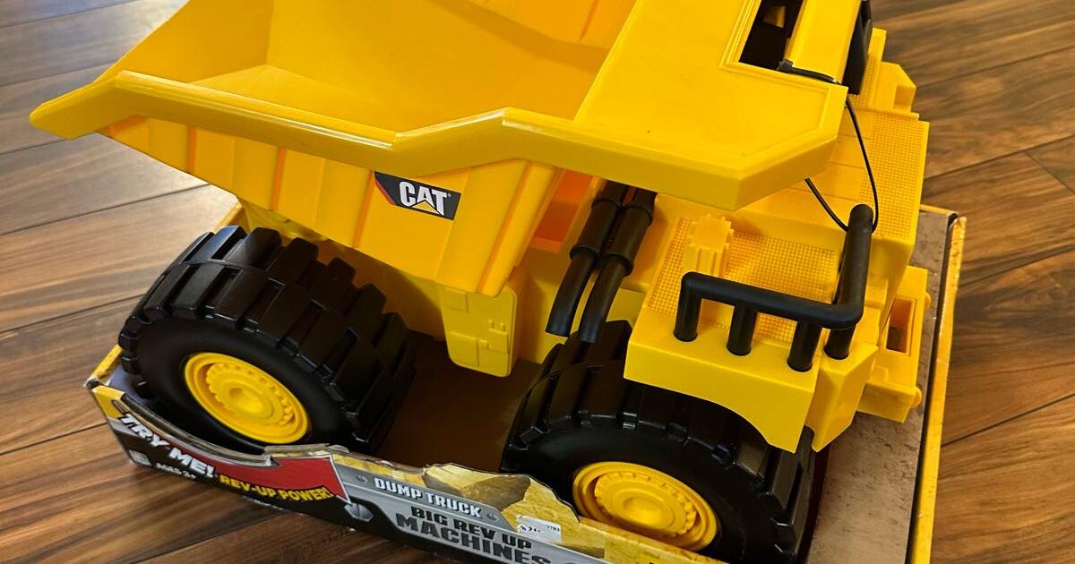 CAT Caterpillar Big Rev Up Machine Dump Truck Toy- New In Box for $15 ...