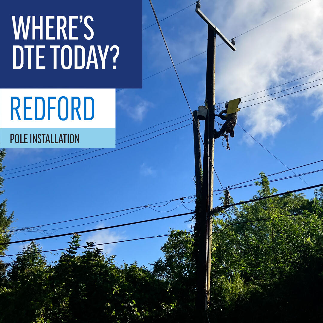 Crews are in Redford installing new poles as a part of our four-point ...