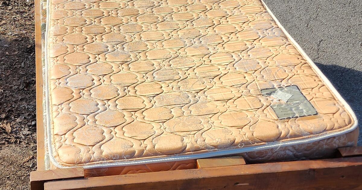 Rustic twin bed frame and mattress - FREE! for Free in Columbus, OH ...