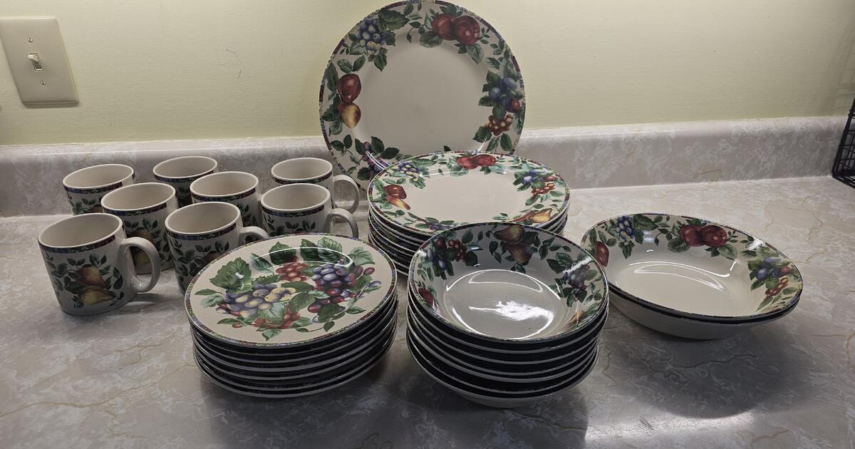 Fruit Pattern Dinnerware Set for $40 in Chapin, SC | For Sale & Free ...