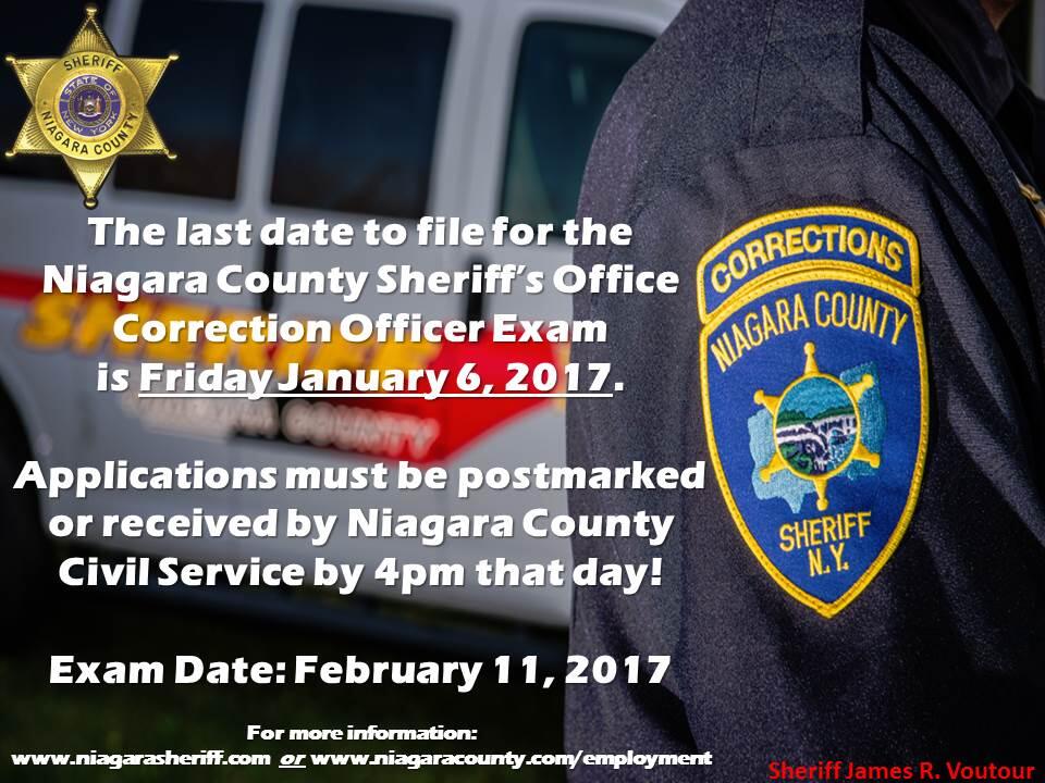 Civil Service Exam- Niagara County Sheriff's Office Correction Officer (Niagara County Sheriff's ...