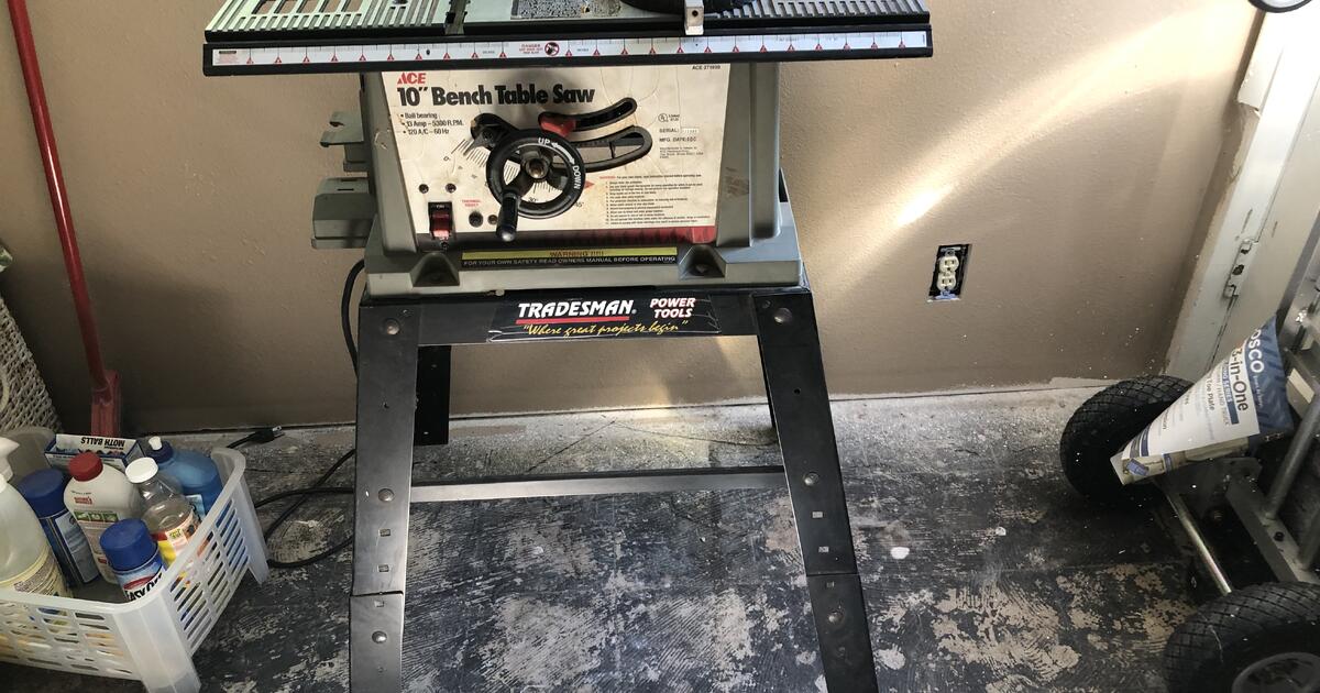ace tradesman 10" bench table saw model 9918 for $50 in Colorado ...