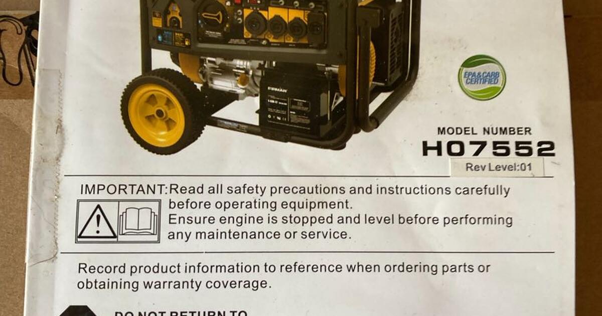 Firman Dual Fuel Generator H07552 for $399 in Tallahassee, FL | For ...