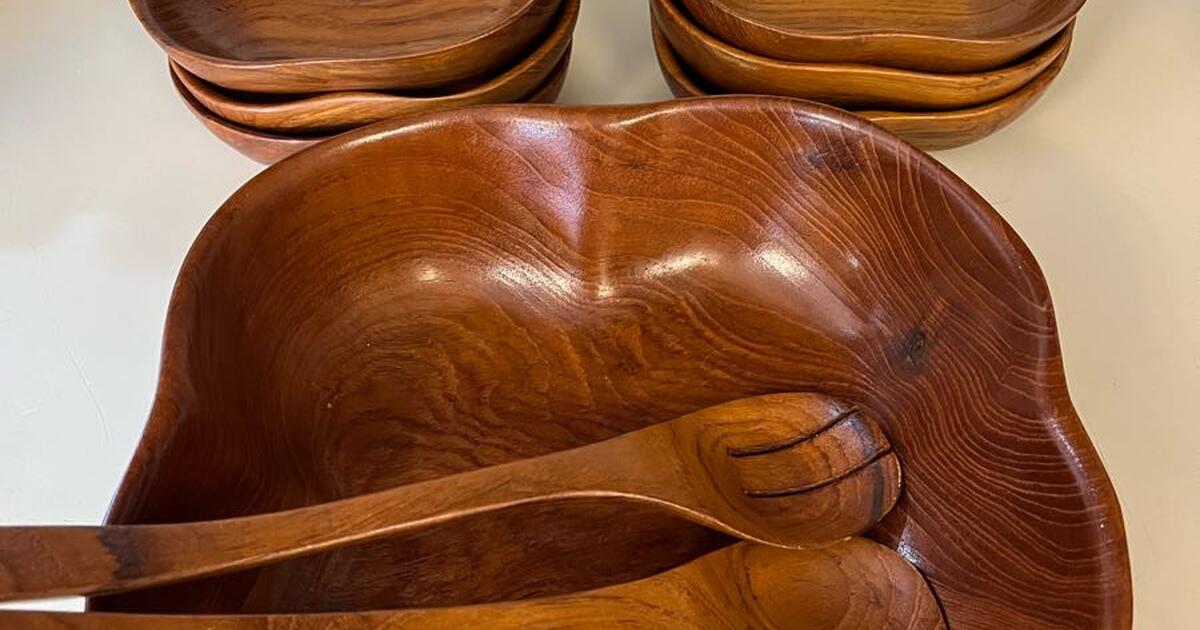 Midcentury Teak Salad Set for $20 in Seattle, WA | For Sale & Free — Nextdoor