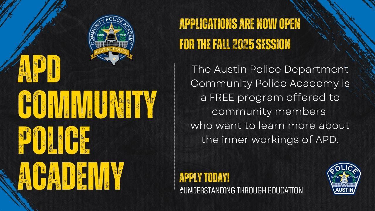 Applications are NOW OPEN for the Fall 2025 Community Police Academy ...
