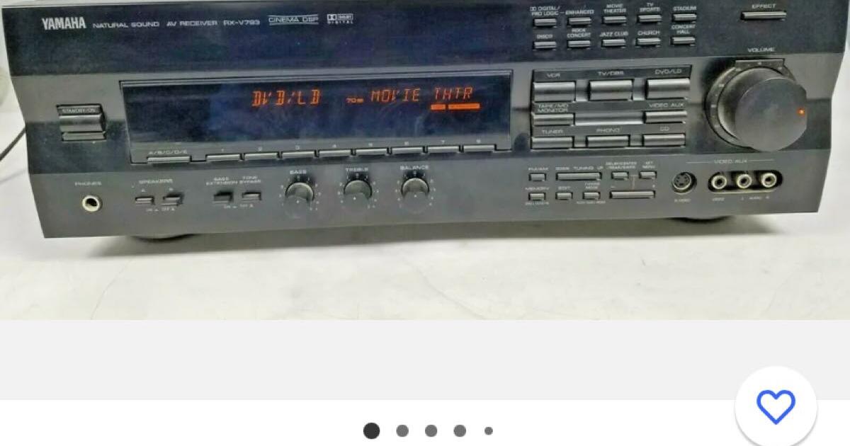 Yamaha RX-V793 AV Receiver Cinema DSP Dolby Natural Sound for $65 in ...