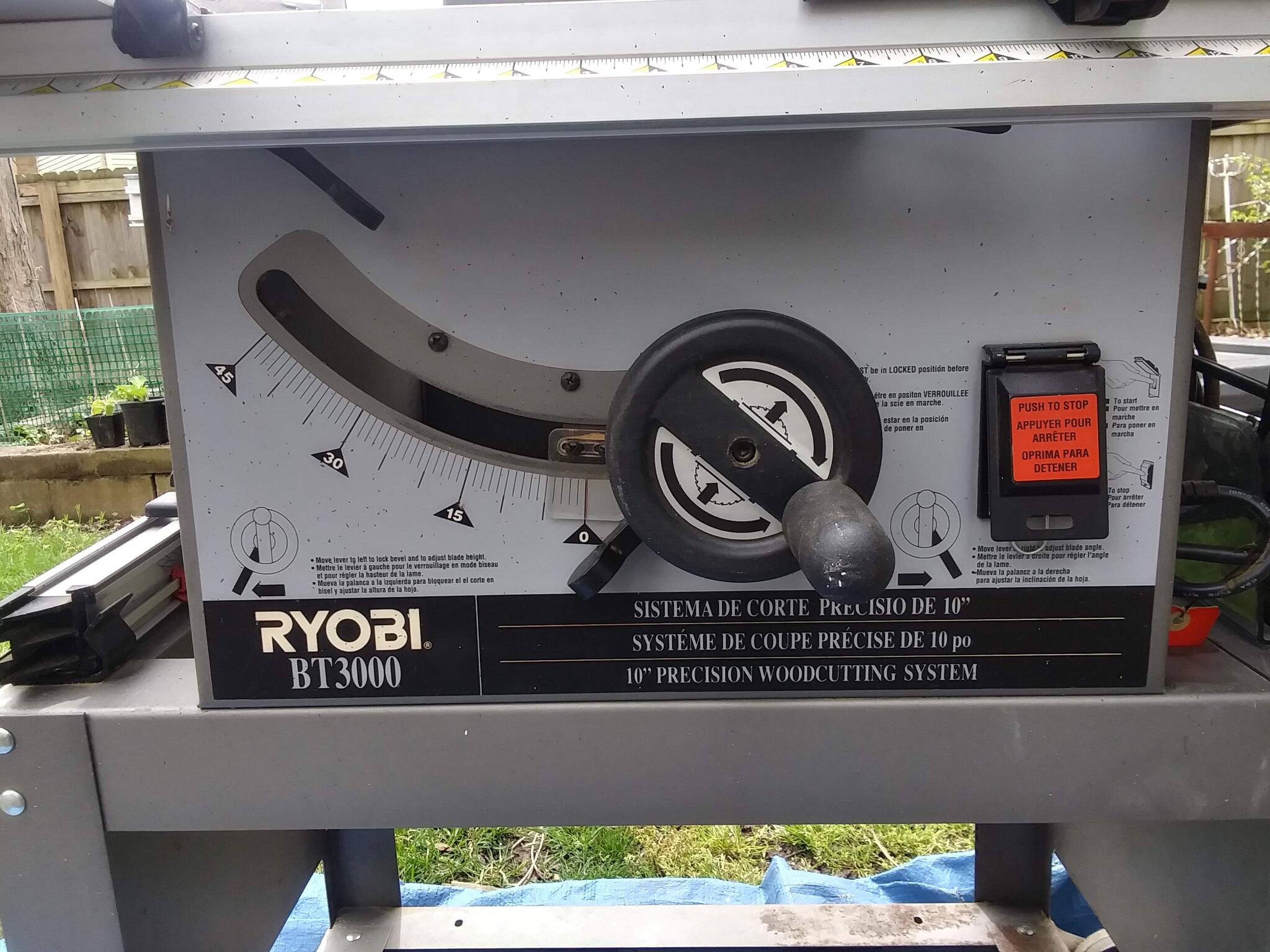 Ryobi BT3000, 10" Table Saw with Mitre table/stand for $200 in Dublin ...
