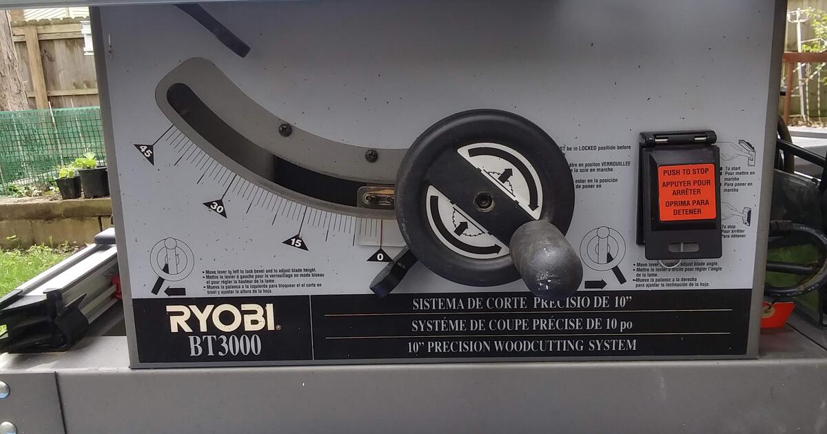 Ryobi BT3000, 10" Table Saw with Mitre table/stand for $200 in Dublin ...