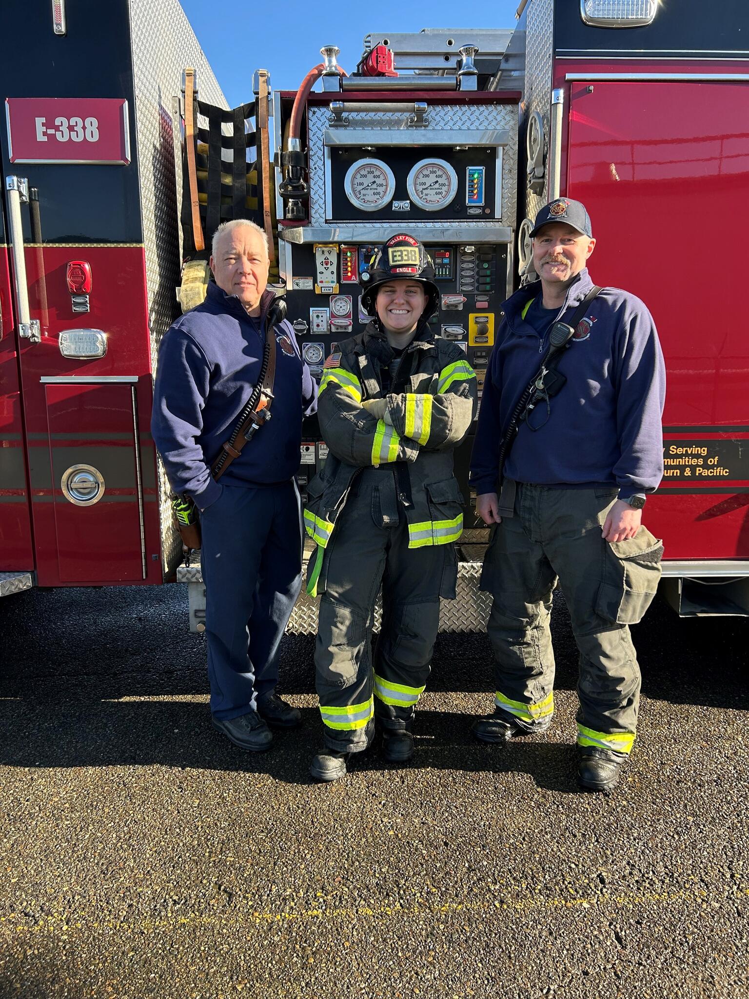 Firefighter Olivia Engle recently completed Step 3A (Driver/Engineer ...