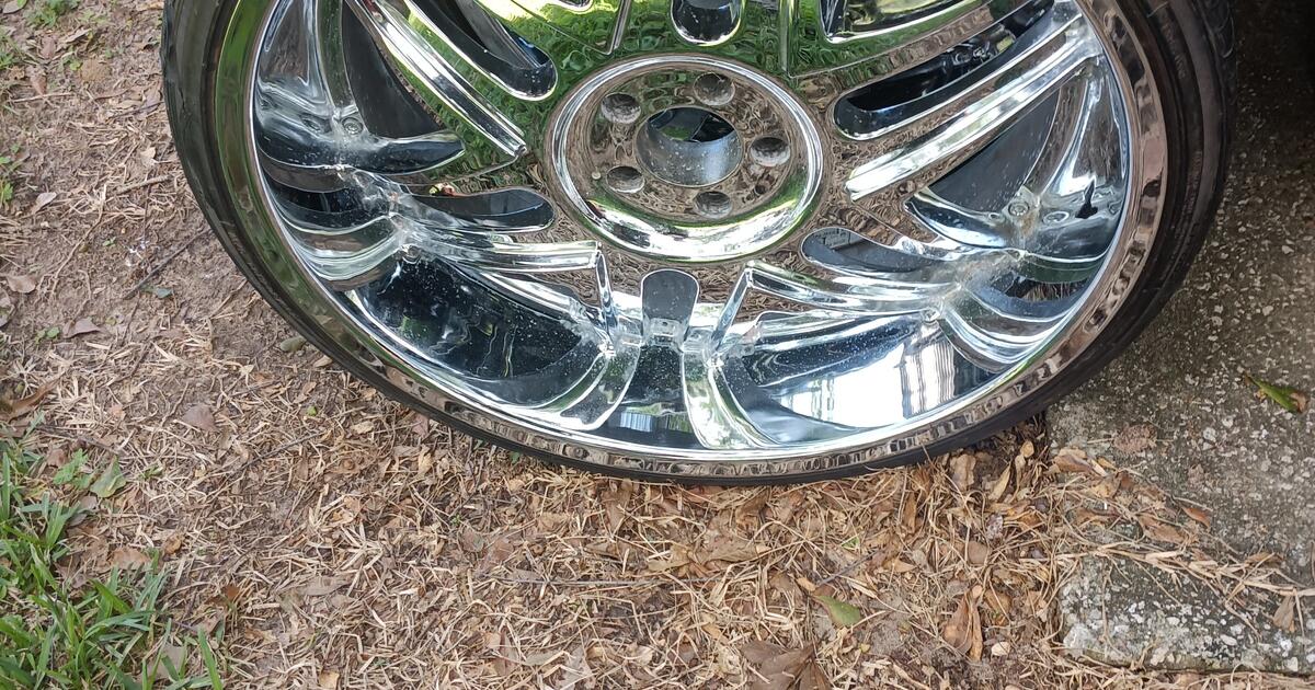 24 Inch Chrome Rims And Tires for $650 in Mobile, AL | For Sale & Free ...