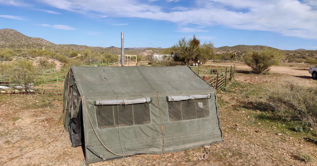 16'x16' Military Wall Tent w/Stove for $600 in Phoenix, AZ | For Sale ...