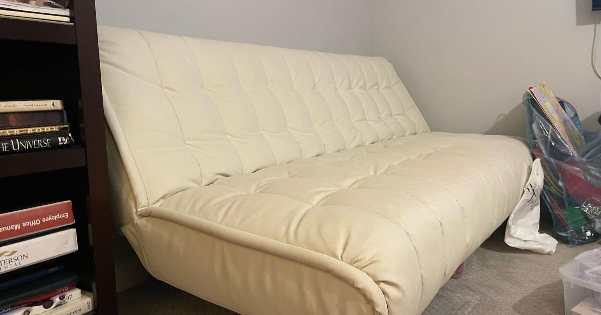 Cream Futon Sofa Bed for Free in Asheville, NC | For Sale & Free — Nextdoor