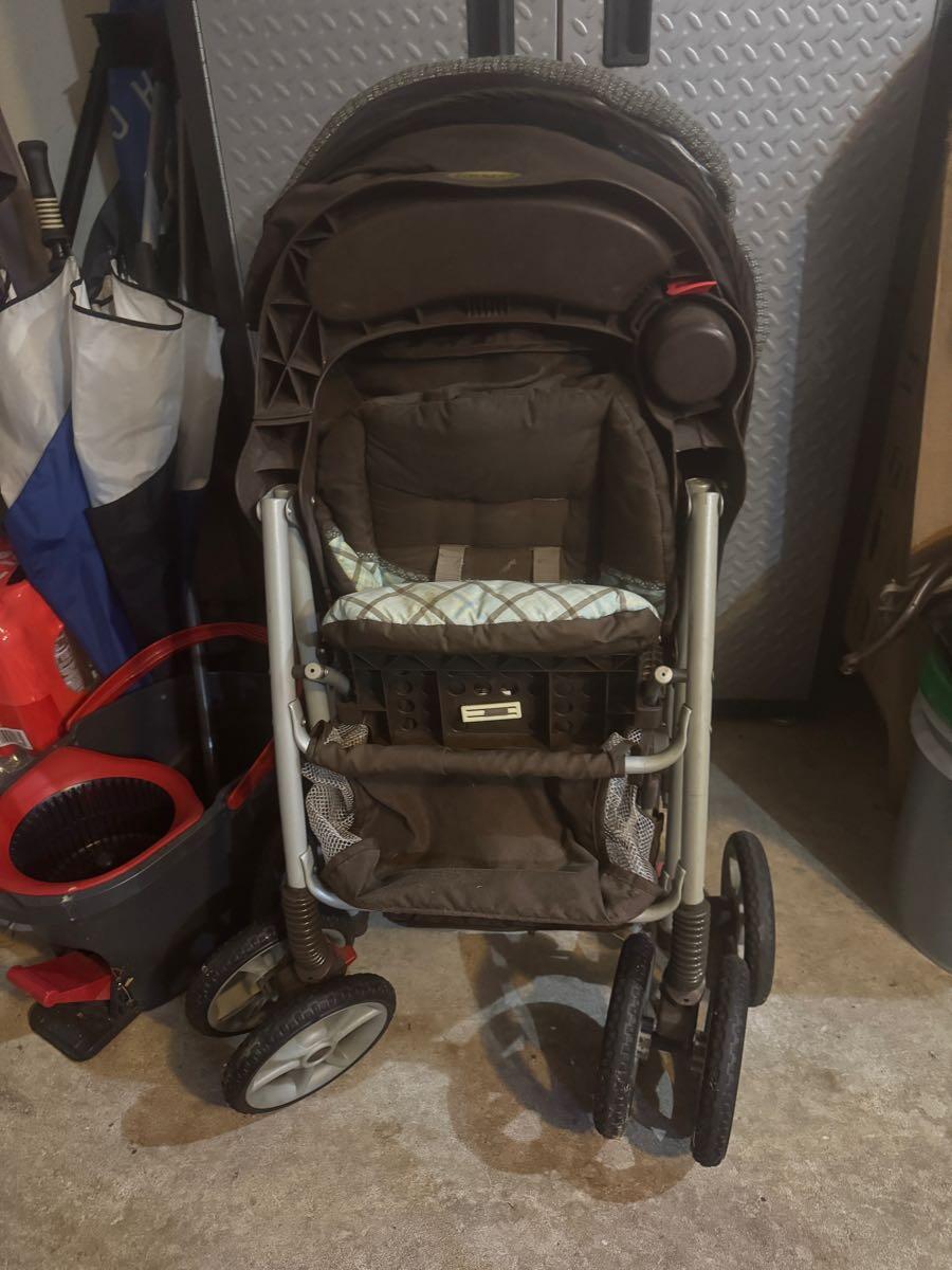 Brown Baby Stroller, Pack and Play, Baby stroller for Free in Savannah ...