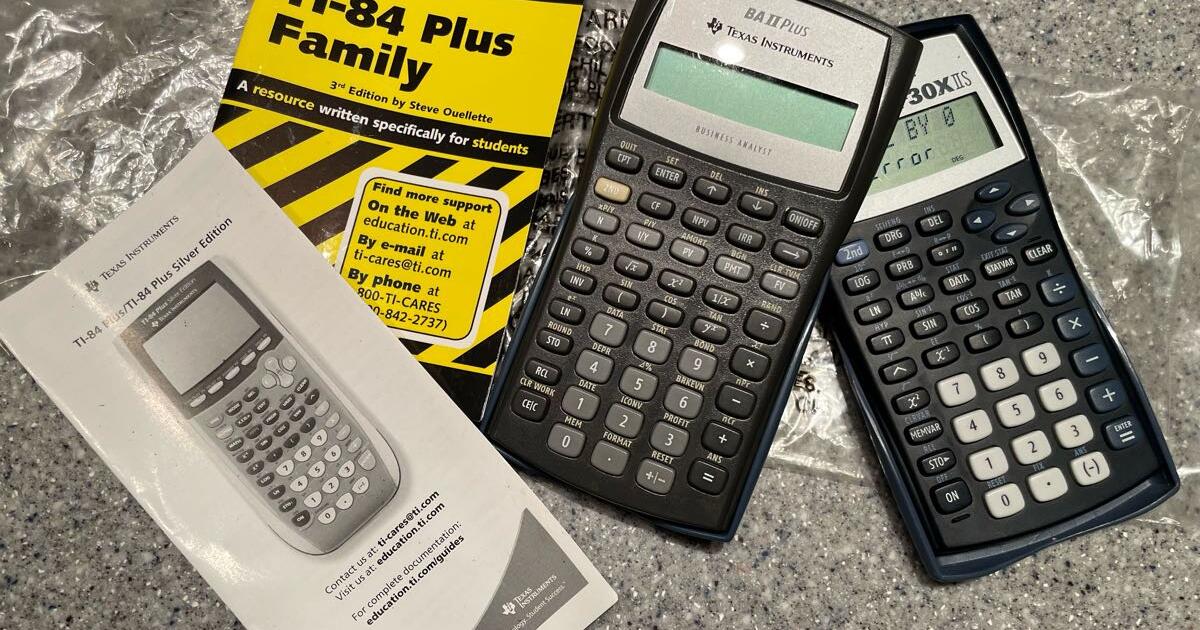 Texas Instruments Calculators Bundle: pending pick up for Free in Downers Grove, IL | For Sale ...