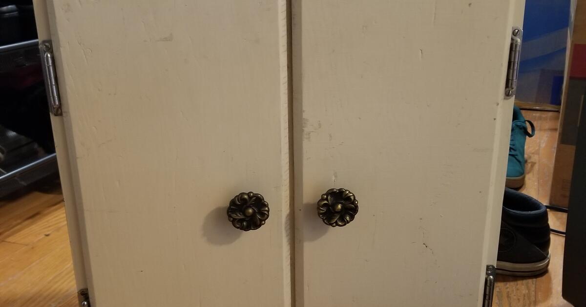 White Storage Cabinet (PENDING) for Free in Lusby, MD | For Sale & Free ...