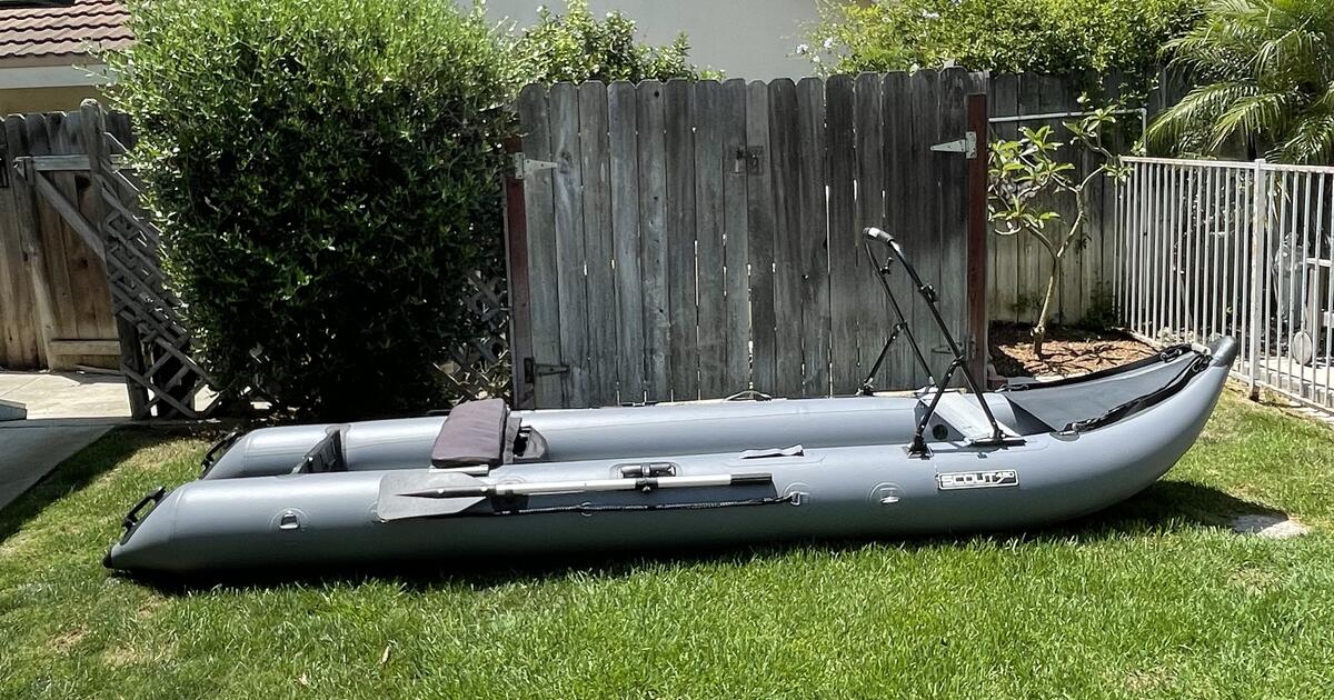 inflatable Scout 430 boat and 8 HP Yamaha motor only 15 hrs on it! for ...