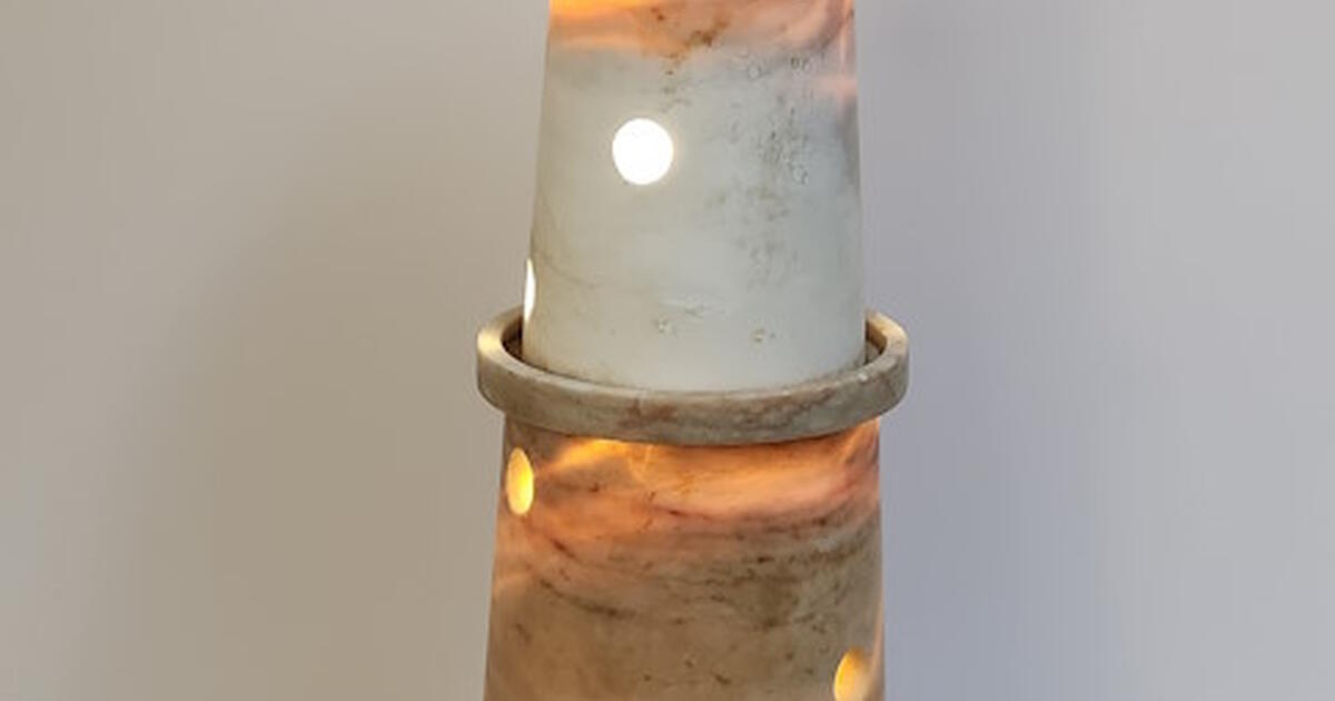 Handmade alabaster lighthouse lamp for $80 in Scotts Valley, CA | For ...
