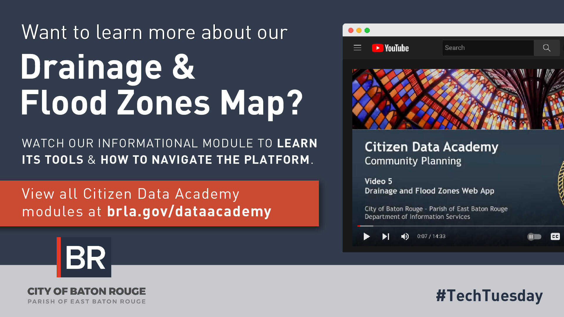 Tech Tuesday: Drainage and Flood Zone Map and Video (City of Baton ...