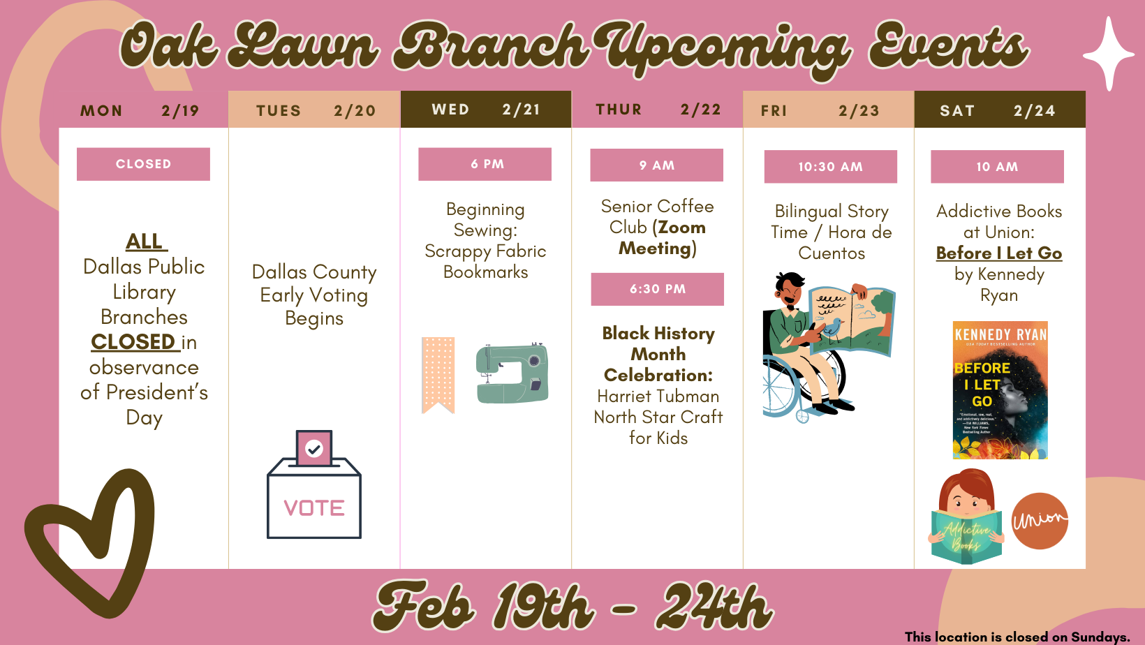 This week at Oak Lawn Branch!!! (Dallas Public Library) — Nextdoor ...