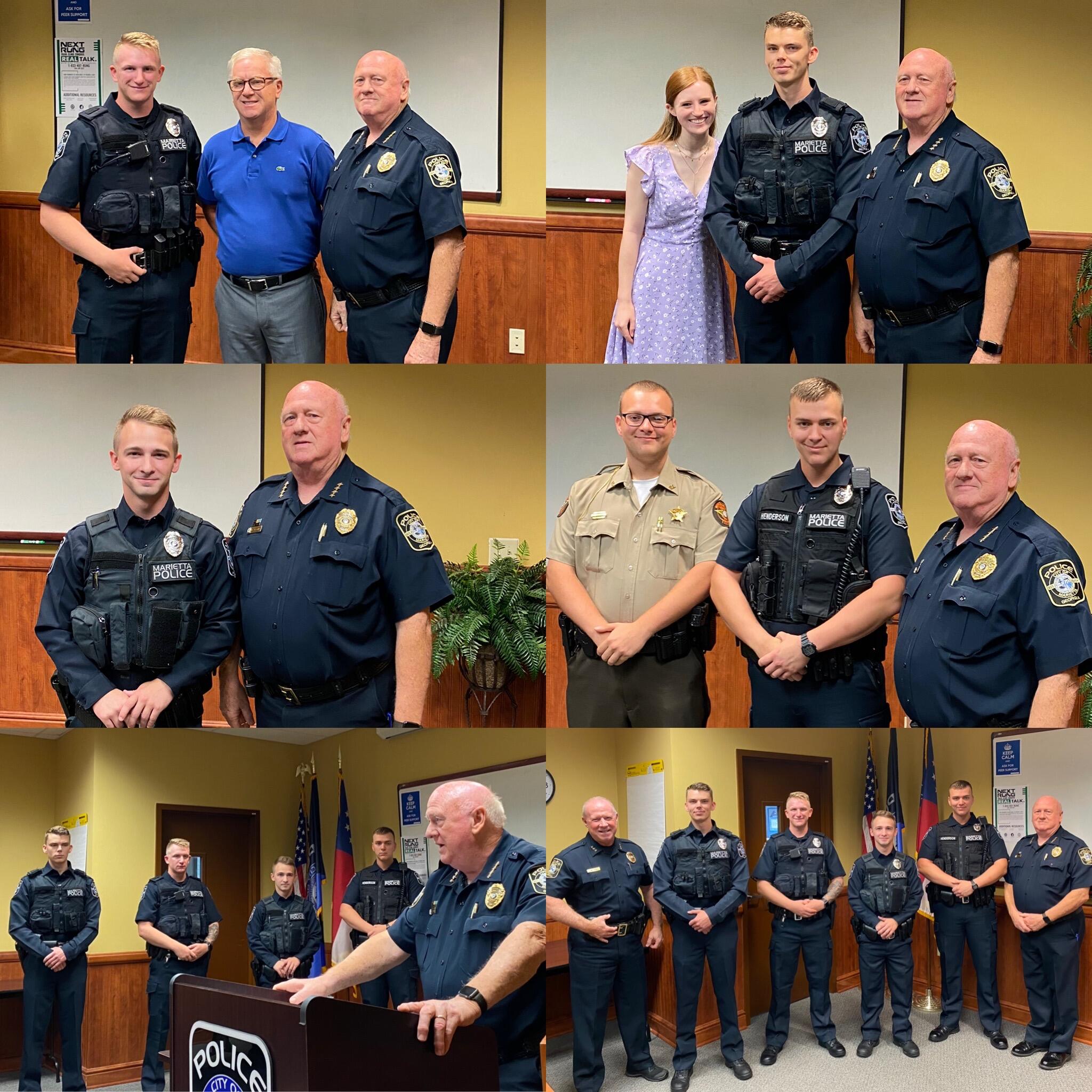 Four new officers sworn in today! (Marietta Police Department ...