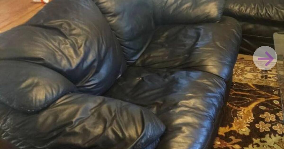 Italian Black Leather Sofa And Lofa for Free in Cary, NC | For Sale ...