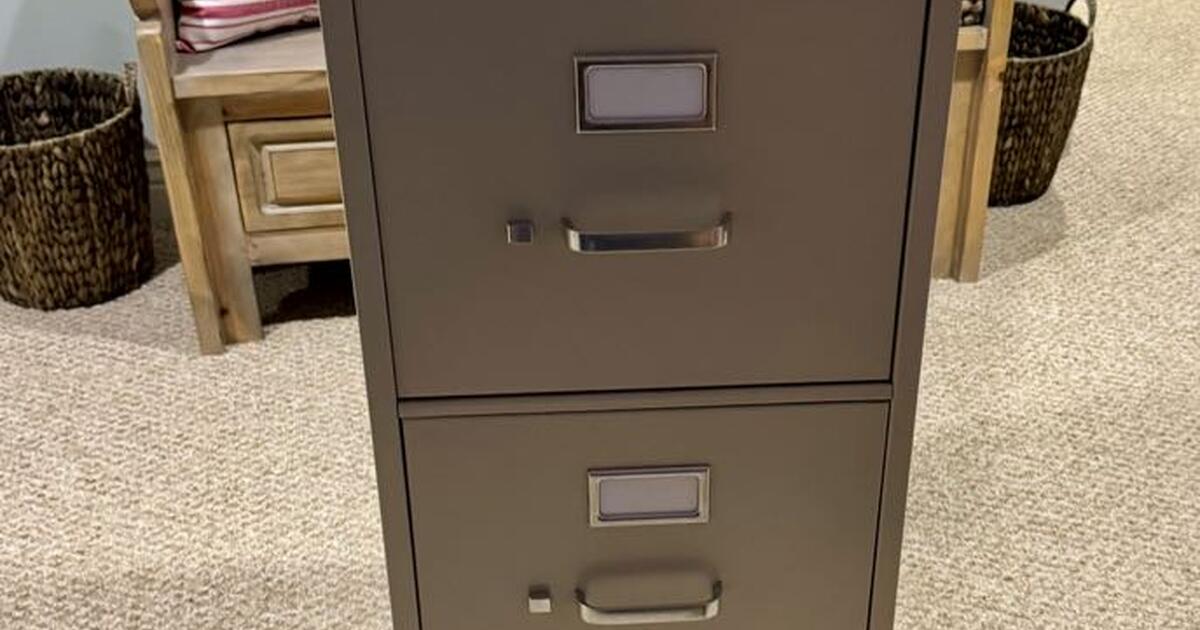 Now $10- 4 drawer tan filing cabinet (Clean) for $10 in Indianapolis ...